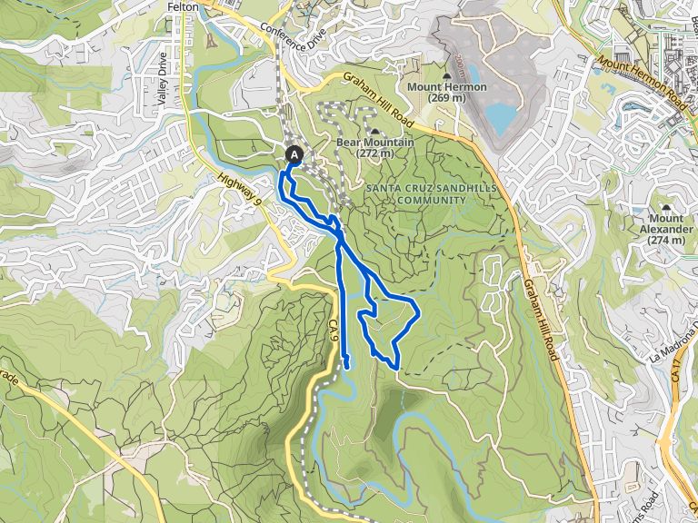 River Trails — Henry Cowell Redwoods State Park | escursione | komoot
